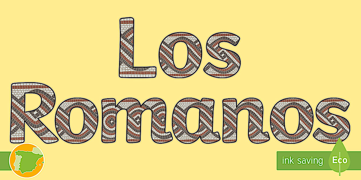 Letras de exposición: Los romanos - Twinkl