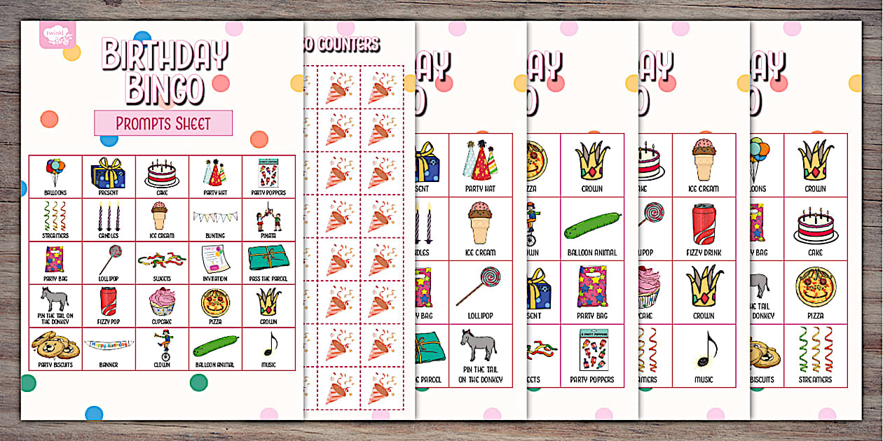Birthday Bingo Game Printable | Twinkl Party (teacher made)