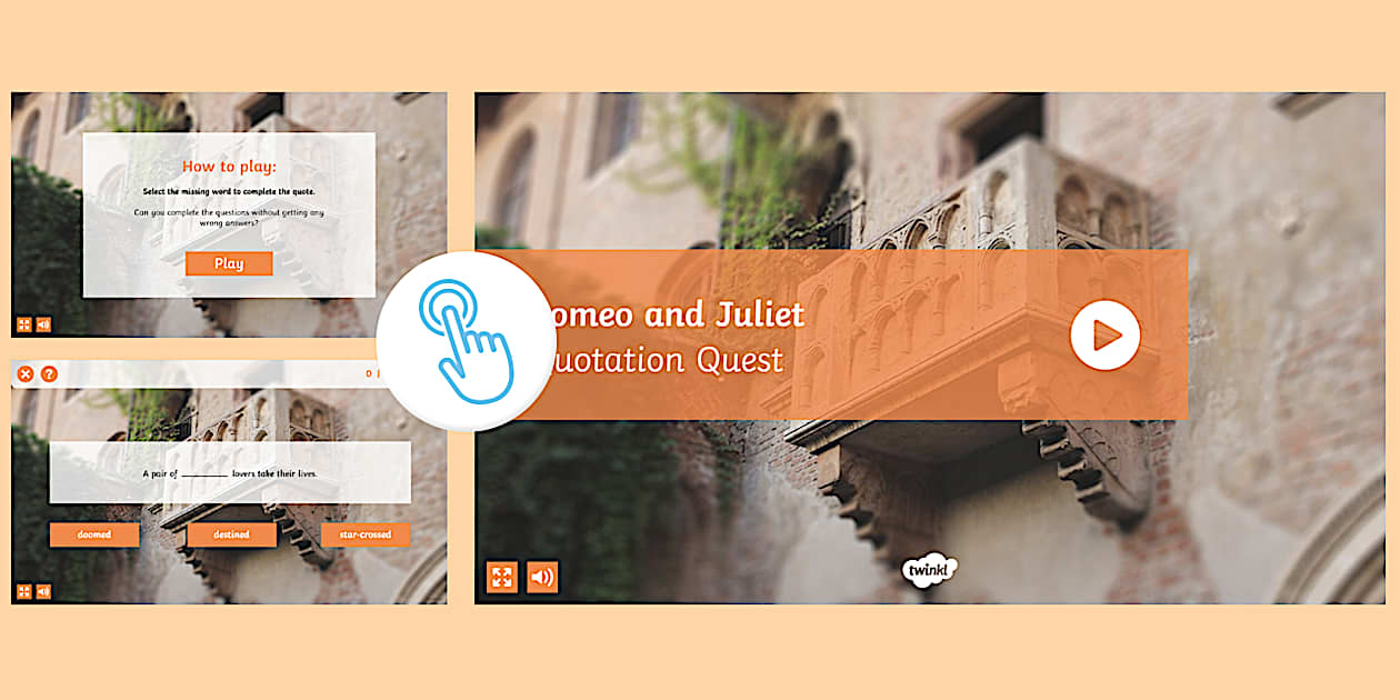 'Romeo and Juliet' Quotation Game | Twinkl English - Twinkl