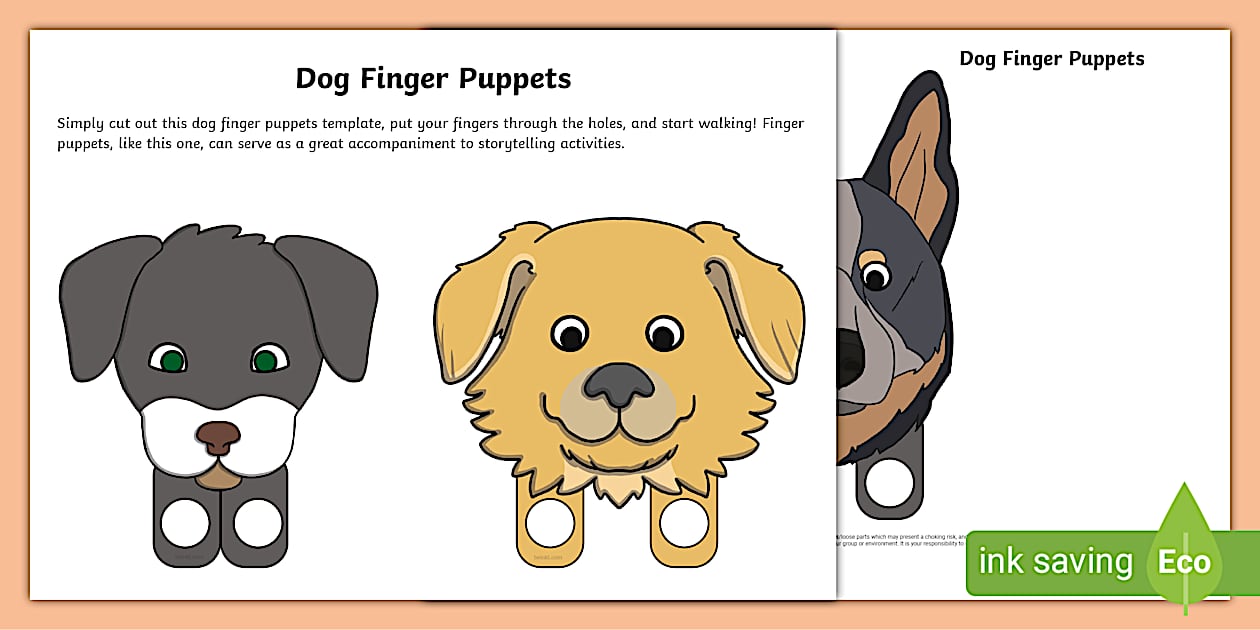 Dog Finger Puppets (Teacher-Made) - Twinkl