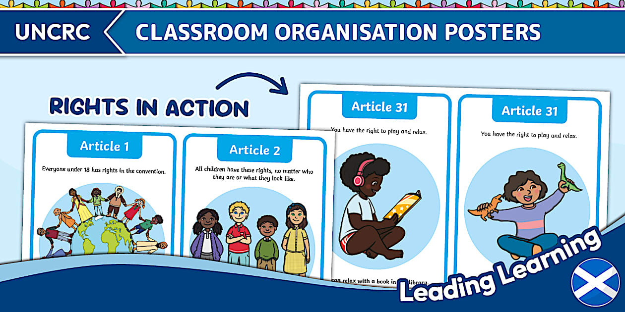 UNCRC Classroom Organisation Posters - Twinkl