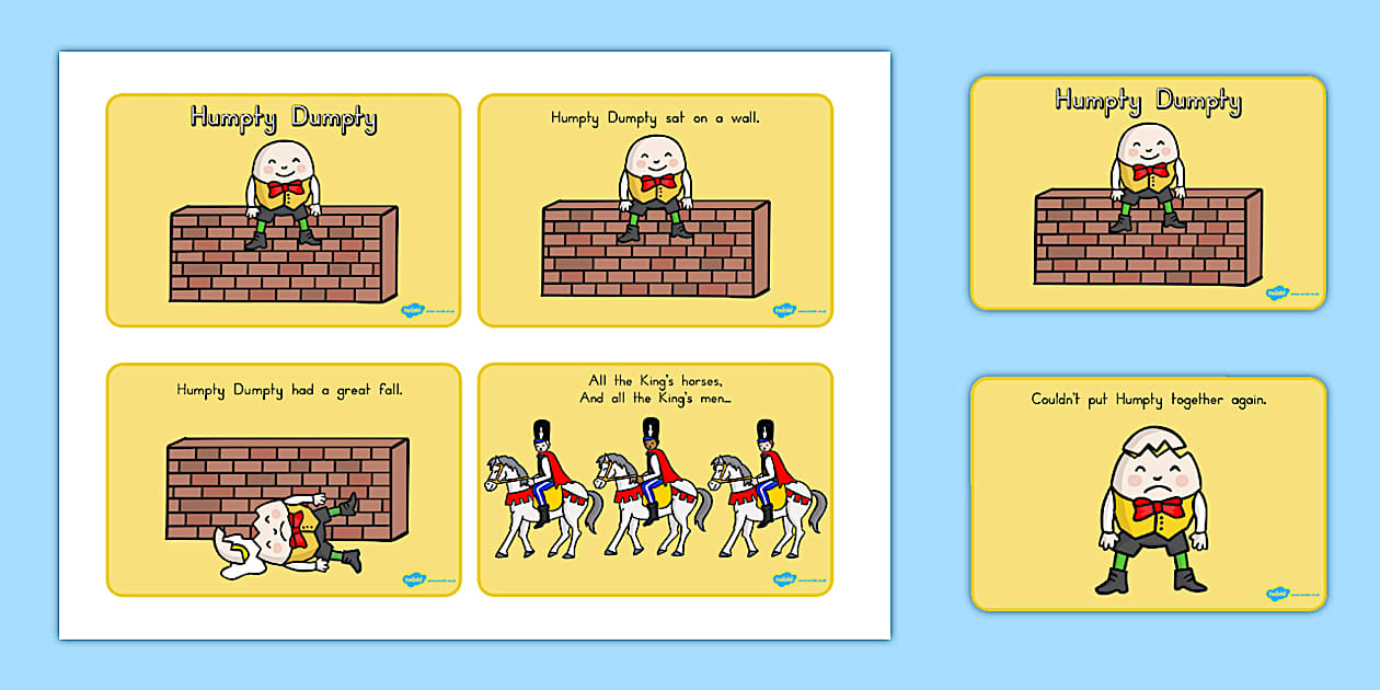 Humpty Dumpty Story Sequencing (teacher made) - Twinkl
