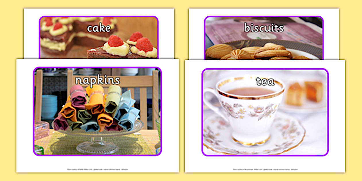 Royal Afternoon Tea Role Play Display Photos (teacher made)