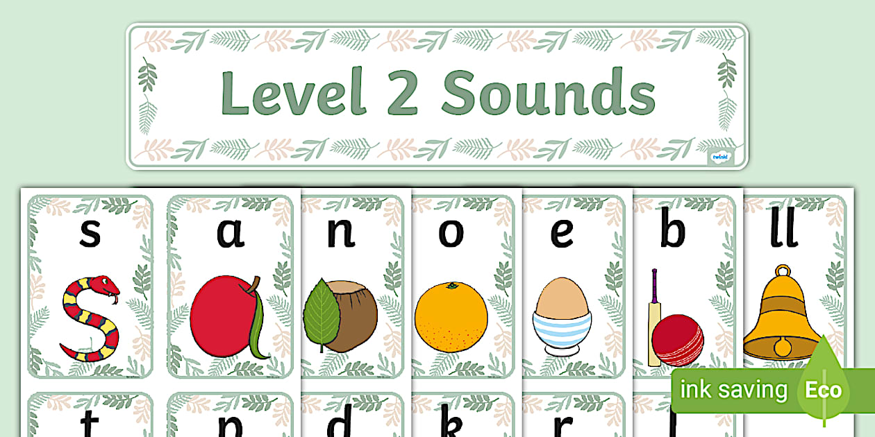 Botanical-Themed Level 2 Sounds Display Pack (teacher made)