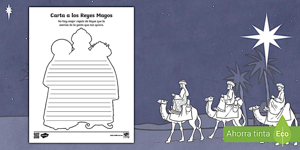 Carta a los Reyes Magos (Teacher-Made) - Twinkl