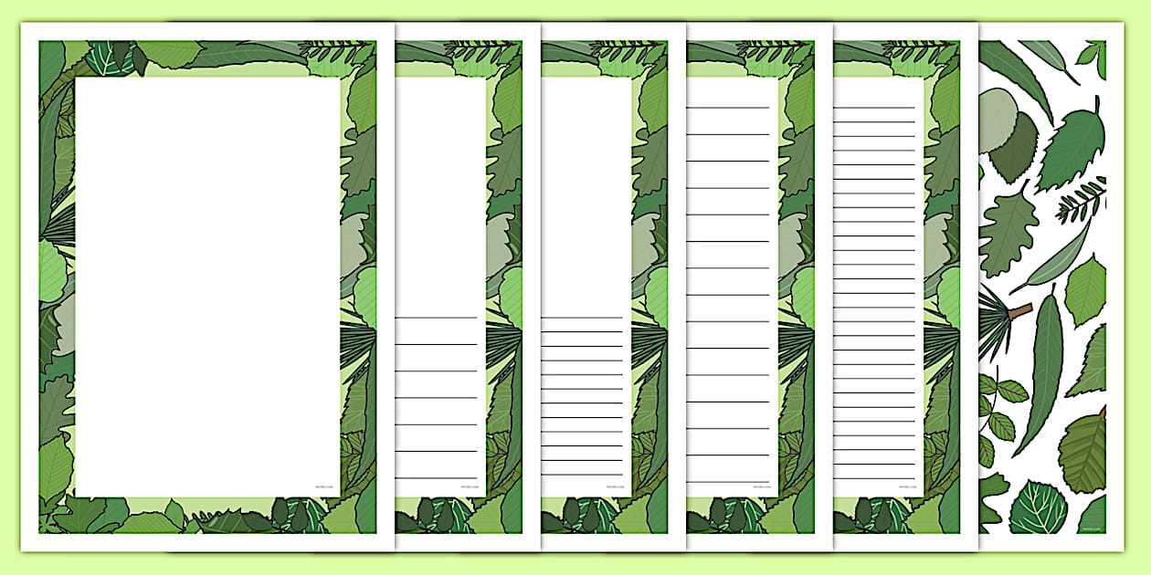 Rainforest Page Border Pack | Creative Writing | Parents