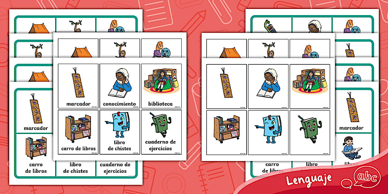 Bingo | Día del Libro | Recurso | Fomento Lector - Twinkl