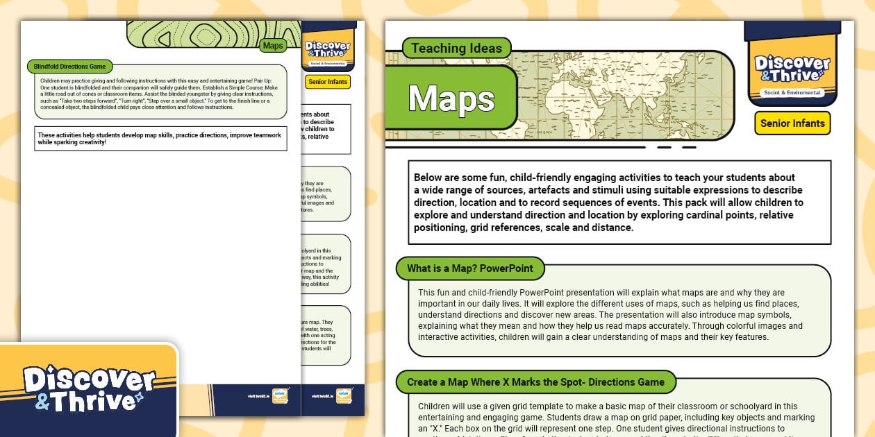 SEE (Exploration of Our World) Maps Teaching Ideas (Senior Infants)