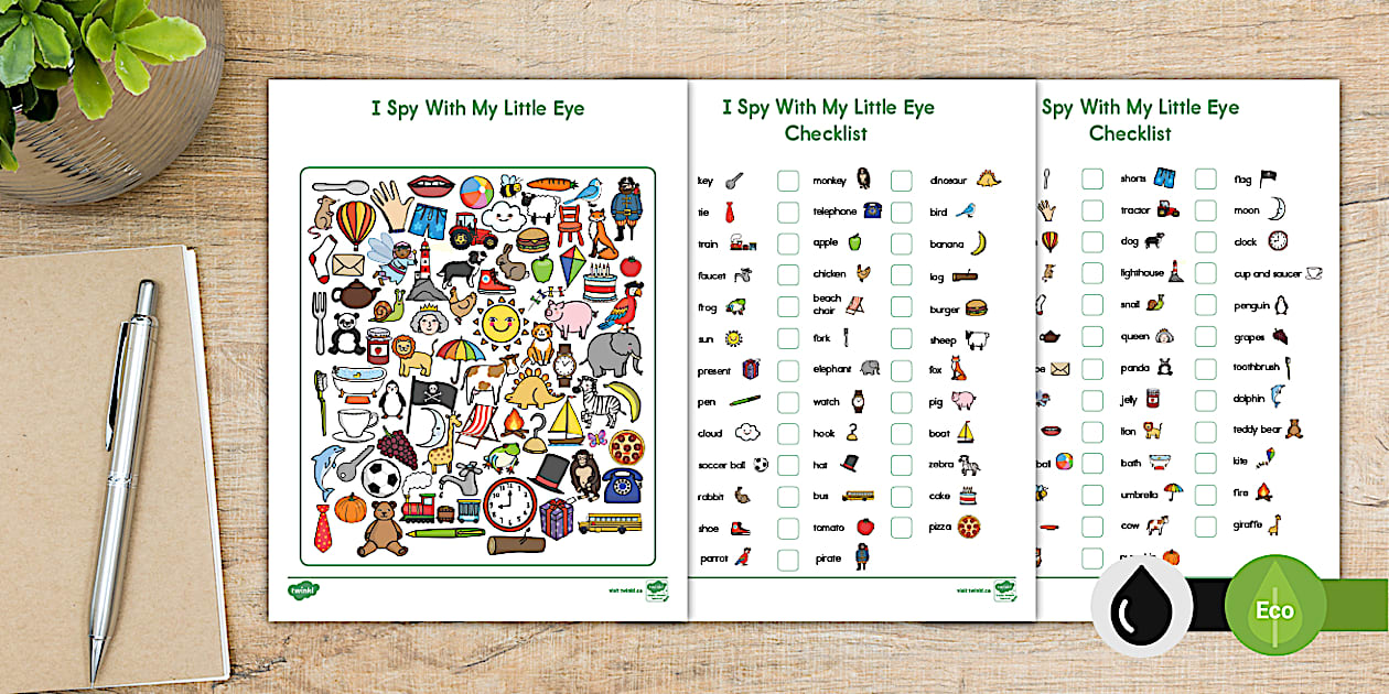Back to School: I Spy Activity Sheets | Twinkl CA - Twinkl