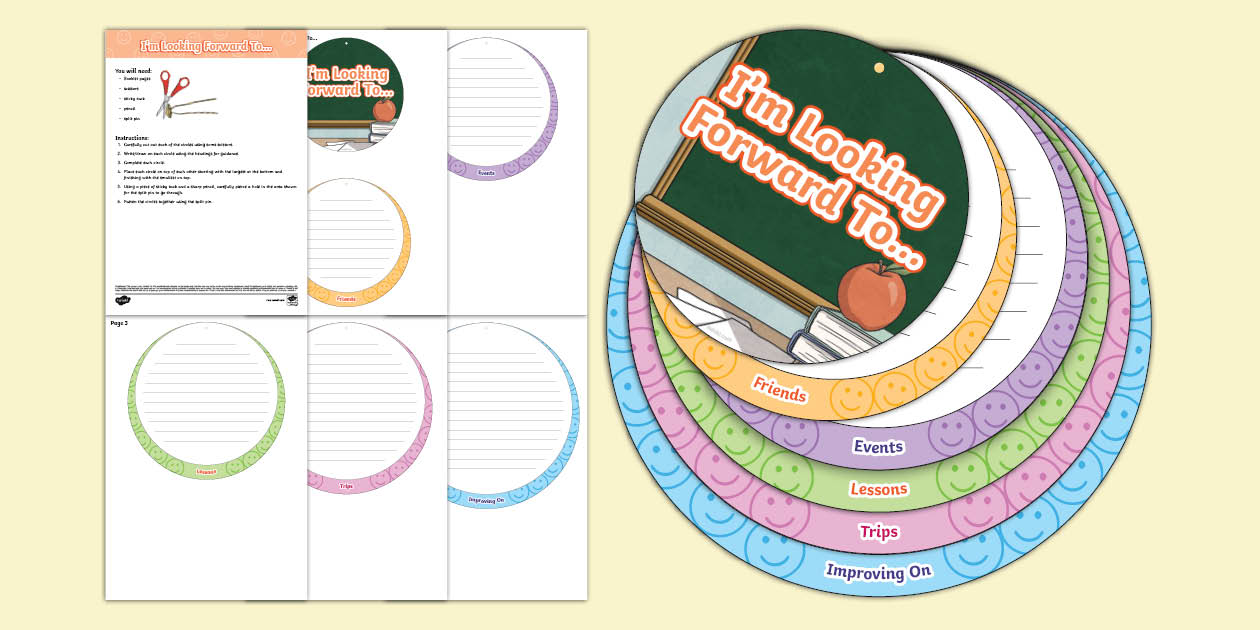 I'm Looking Forward To... Circles Booklet (teacher made)