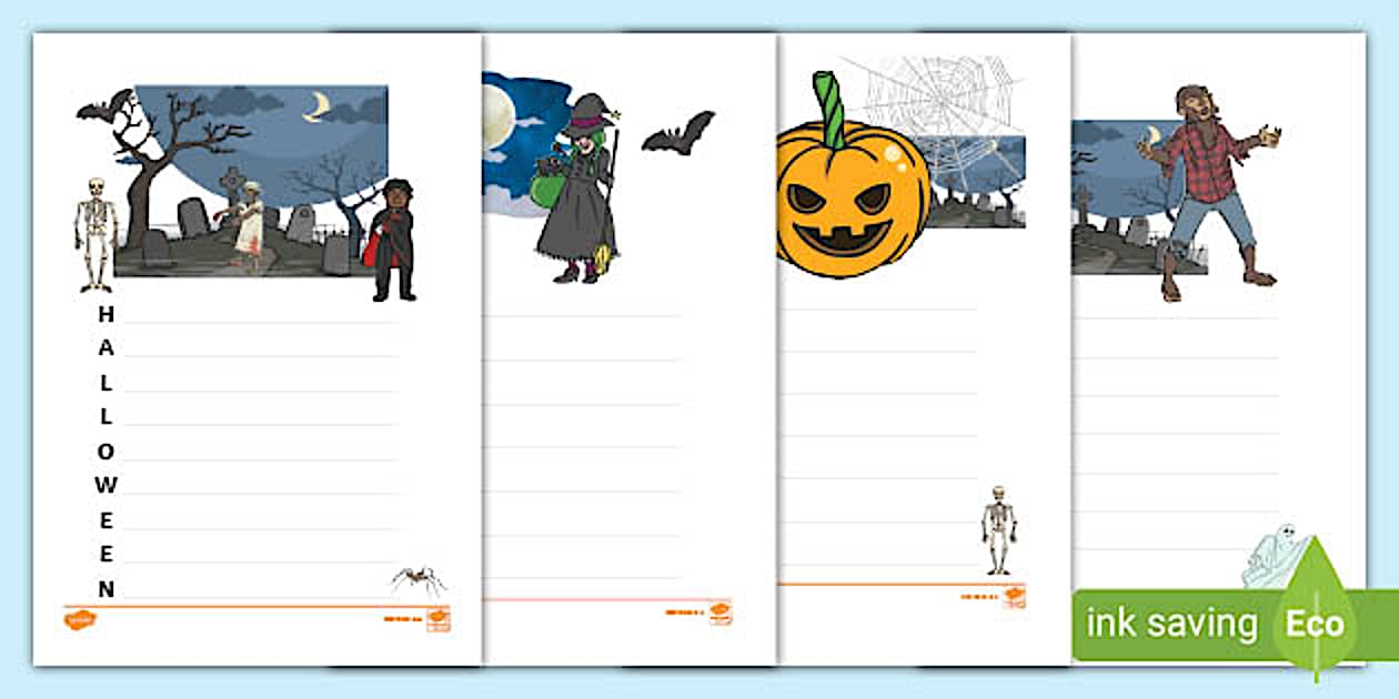 Editable Halloween Acrostic Poems (teacher made) - Twinkl