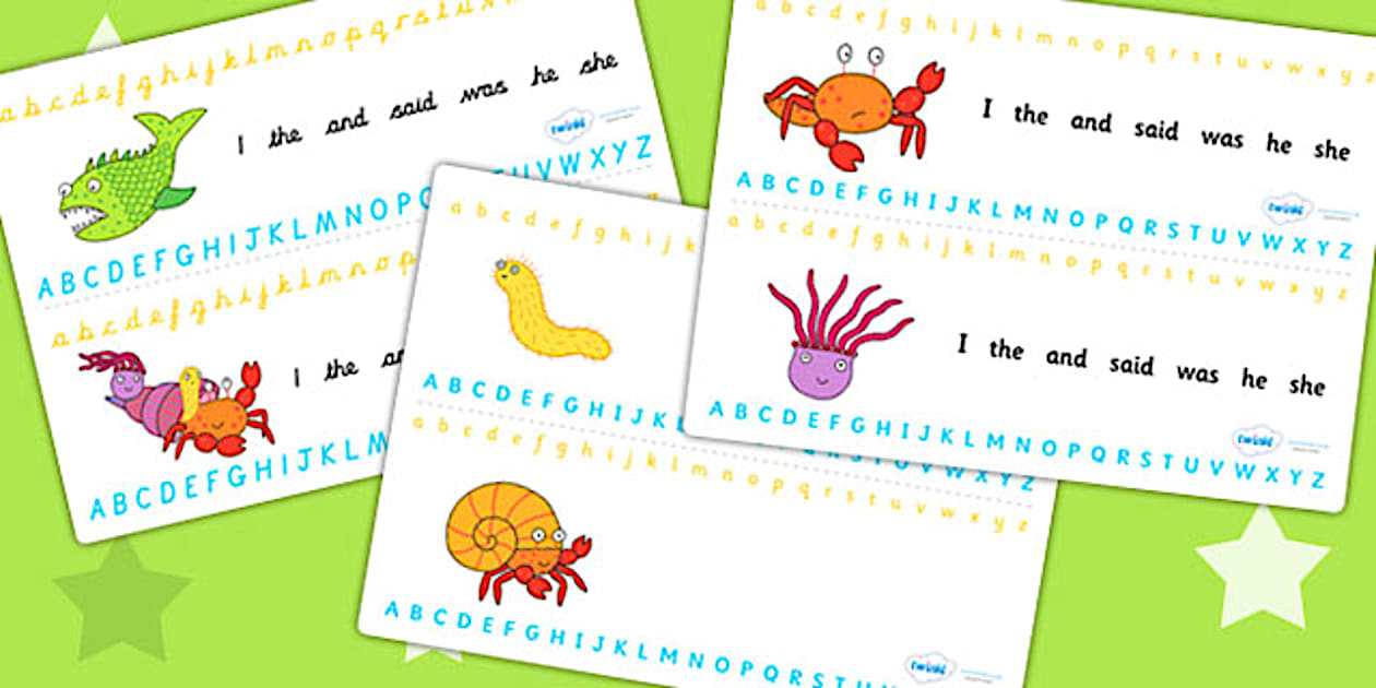 Alphabet Strips to Support Teaching on Sharing a Shell