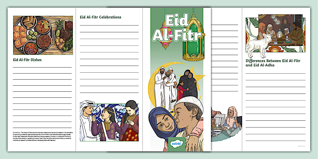 KS2 Eid Al-Fitr Leaflet Template (teacher made) - Twinkl