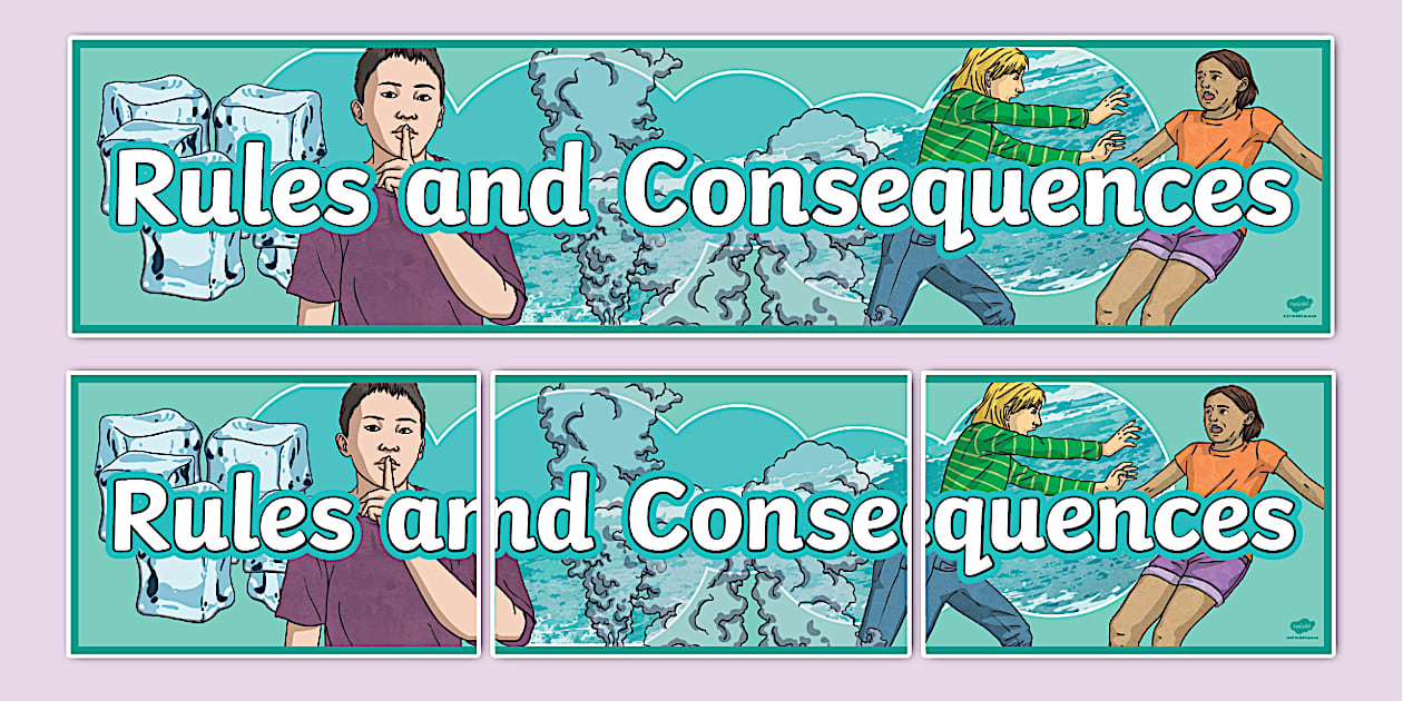 Rules and Consequences Year 3 Integrated Unit Display Banner