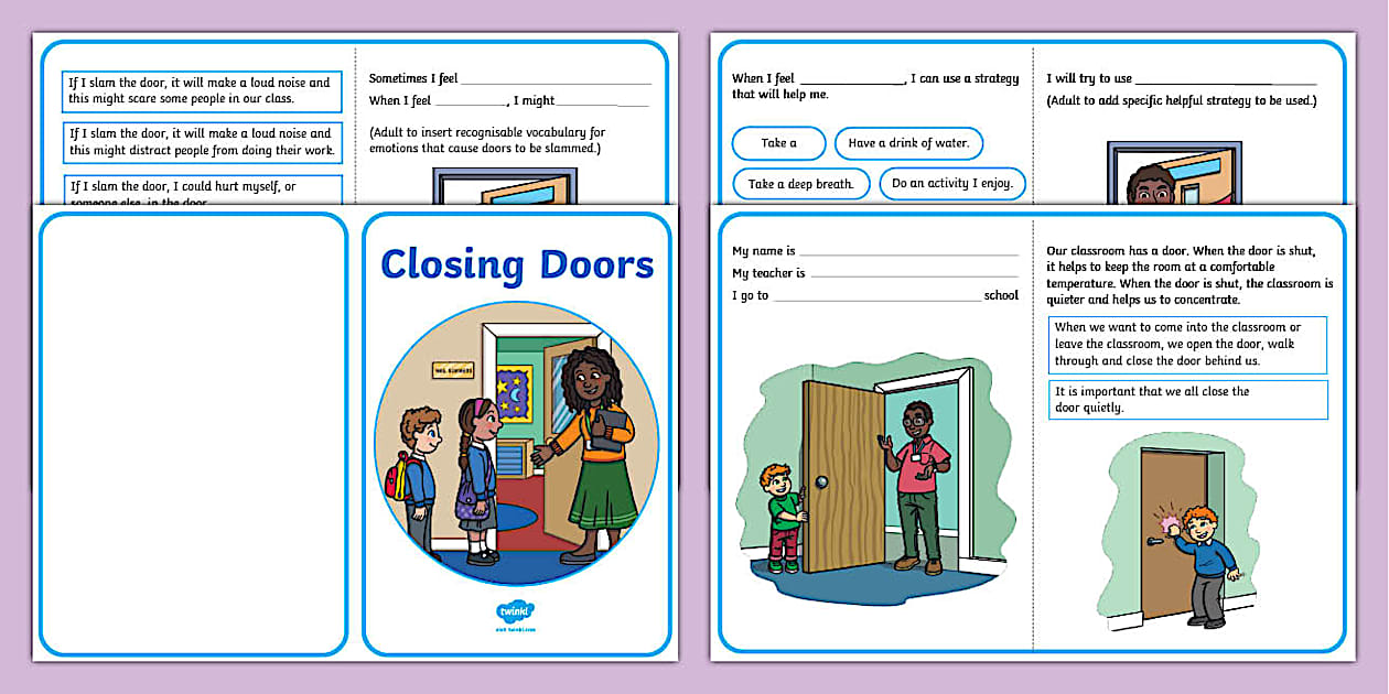 Slamming Doors Social Scenario (Teacher-Made) - Twinkl