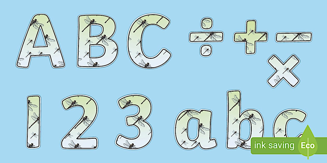 * NEW * Dragonfly Display Lettering - Twinkl - KS1 - Twinkl