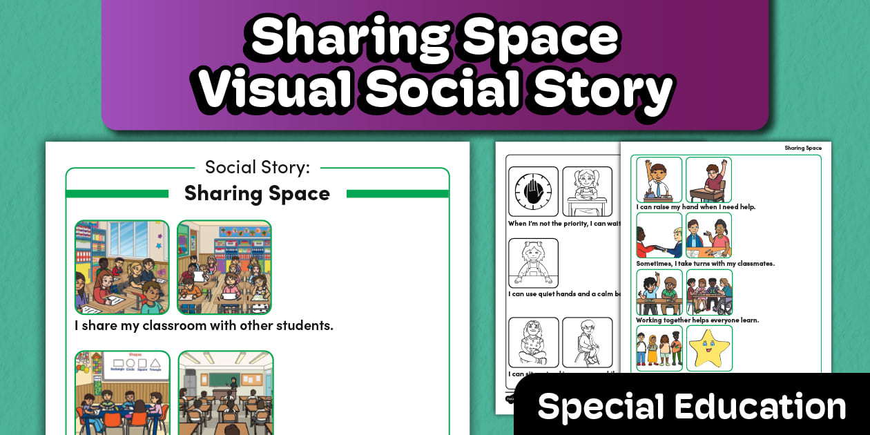 Sharing Space Visual Social Story for Special Education