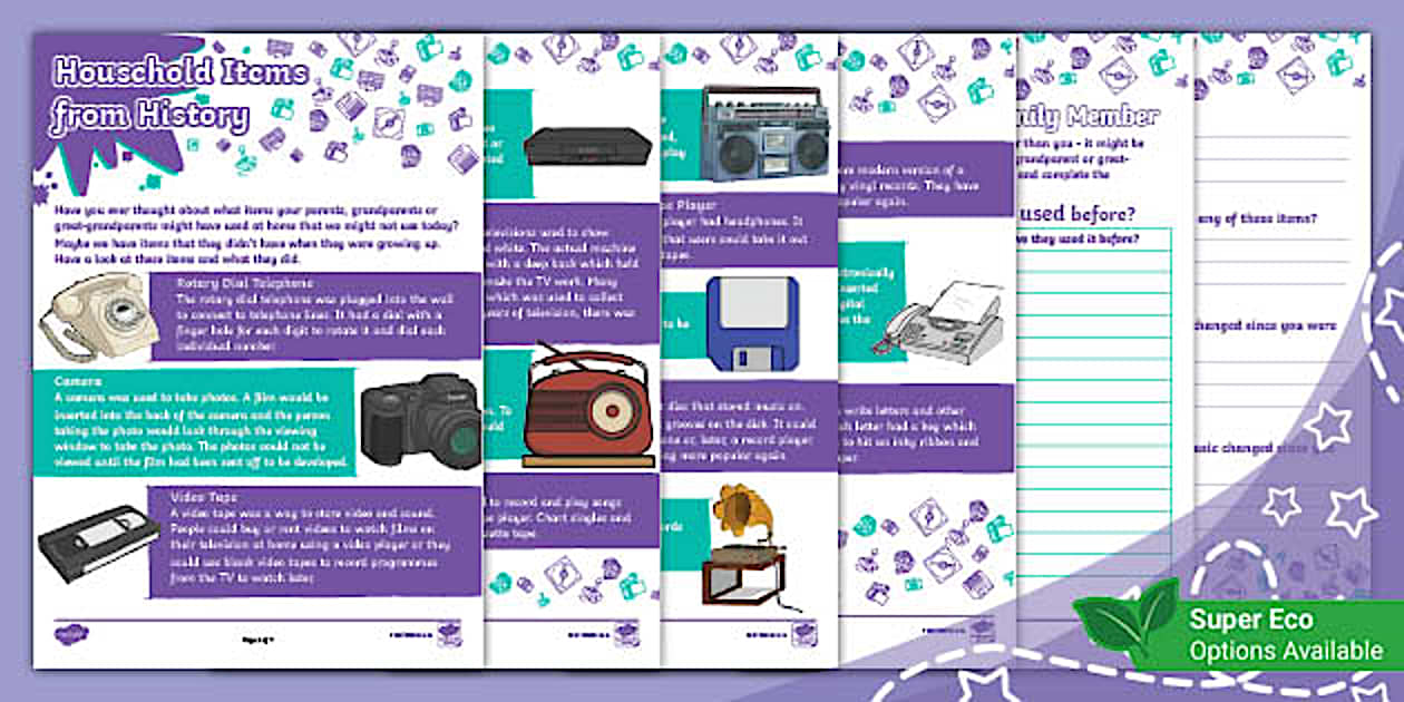 Household Items From History | Parents Aged 5-7 - Twinkl