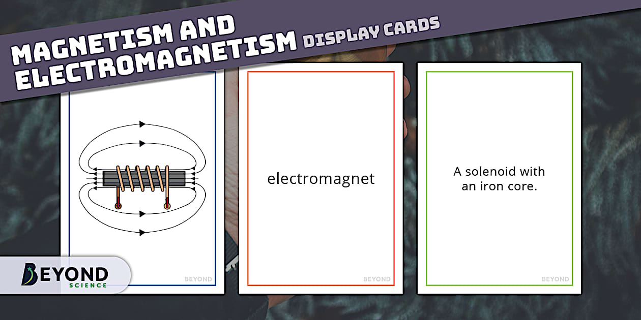 Magnetism and Electromagnetism Display Cards