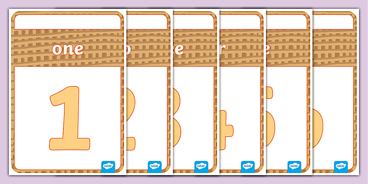 Numbers 1-10 Cards (Teacher-Made) - Twinkl