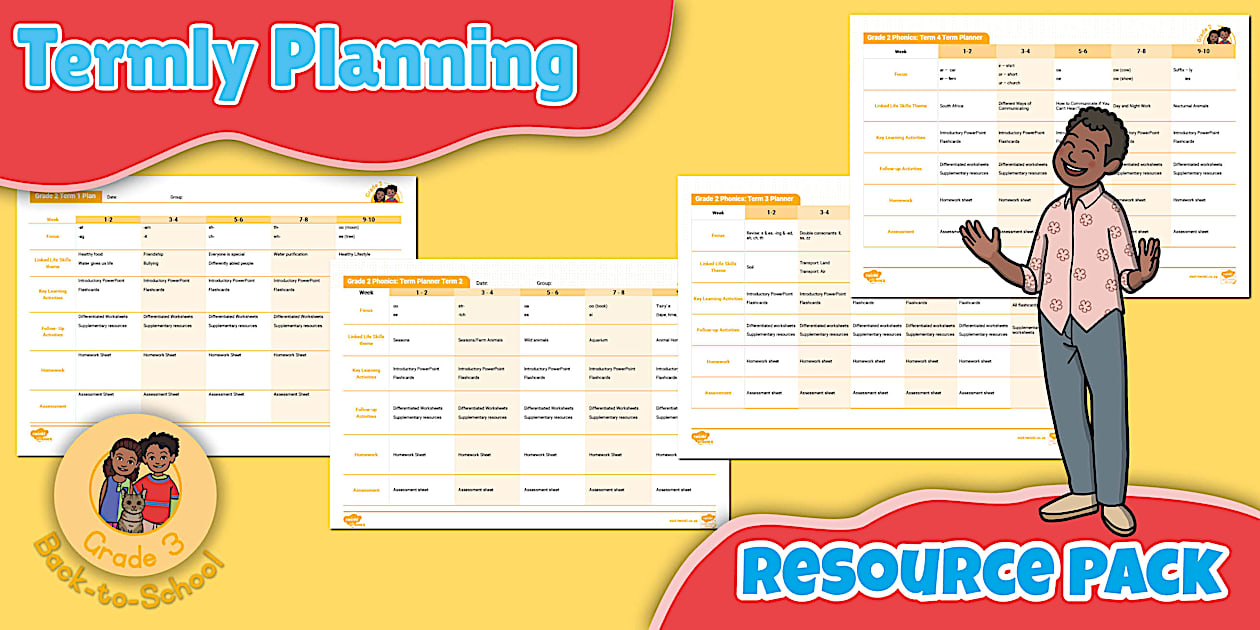 Gr 2 Phonics - Termly Planning - Pack (CAPS Aligned)