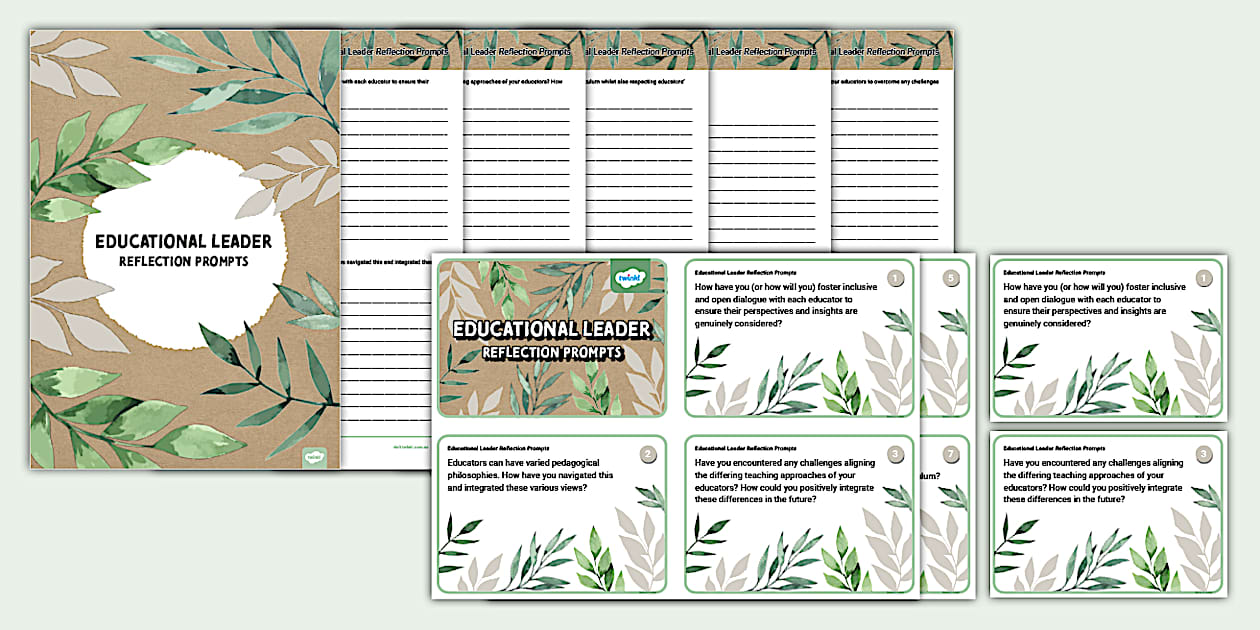 Educational Leader Reflection Prompts (teacher made)