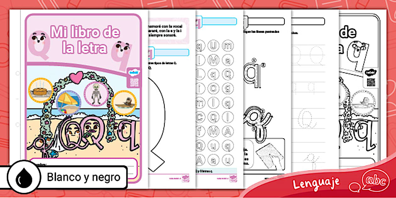Cuadernillo | Mi libro | letra Q | Que - Qui