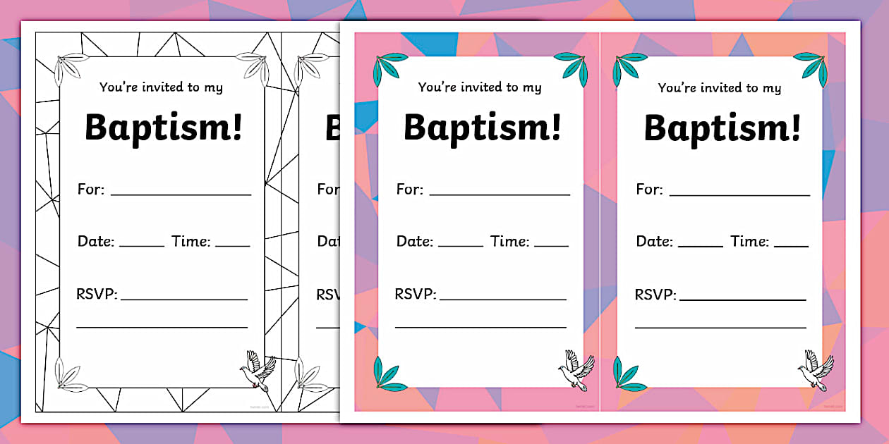Baptism Invitation Letter Sample | Resources | Twinkl USA