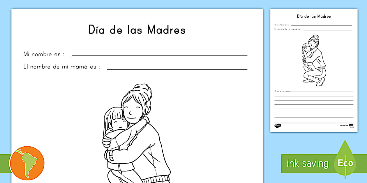 Ficha de actividad: Día de las Madres (teacher made)