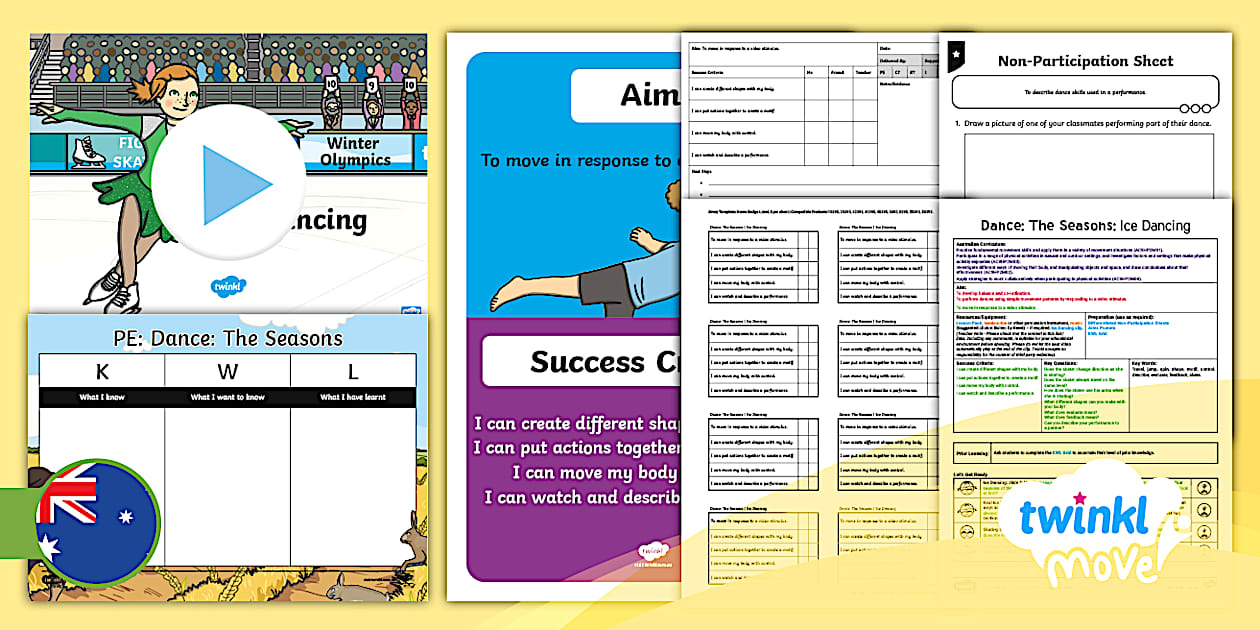 Move PE Year 1 Dance: The Seasons Lesson 1: Ice Dancing