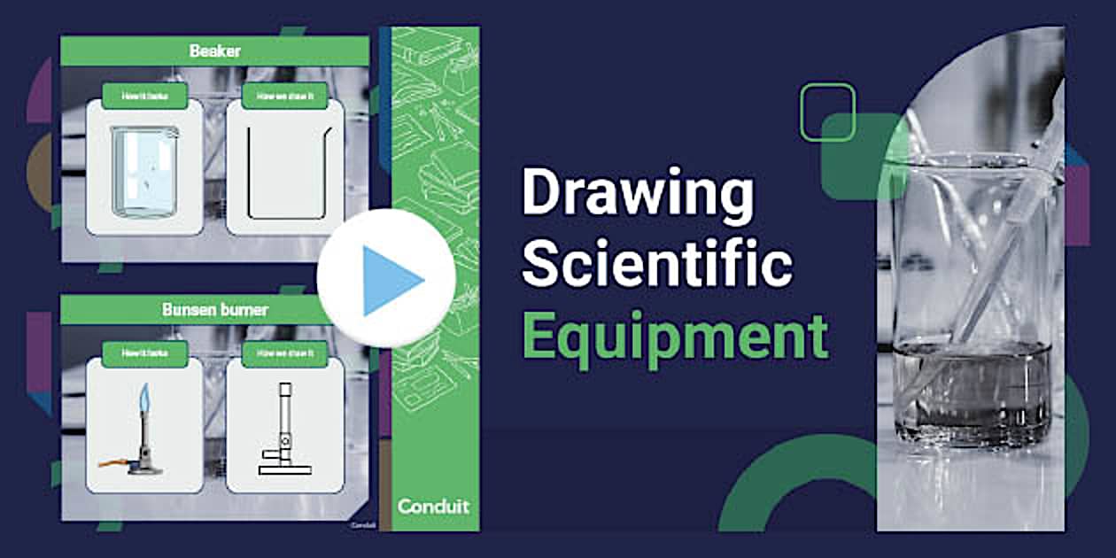 Drawing Secondary Science Equipment PowerPoint - Twinkl
