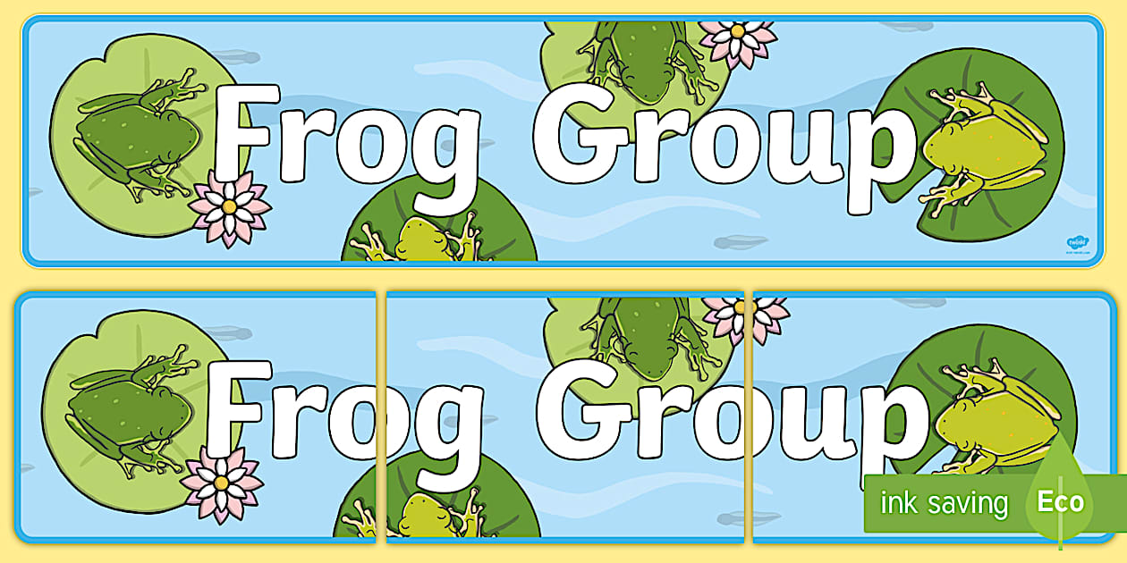 Frog Group Display Banner (teacher made) - Twinkl
