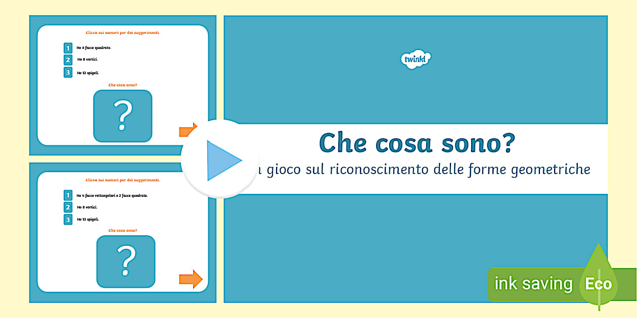 Che cosa sono? Le qualita delle forme tridimensionali Presentazione ...