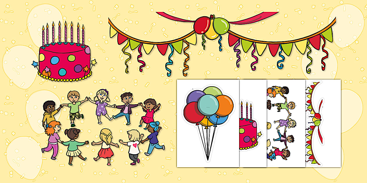 Dibujos para recortar: Feliz aniversario de mi colegio