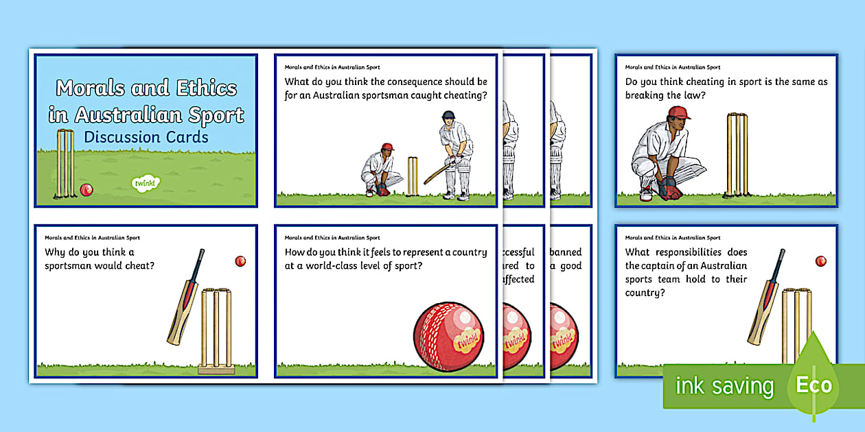 Morals in Australian Sport Discussion Cards