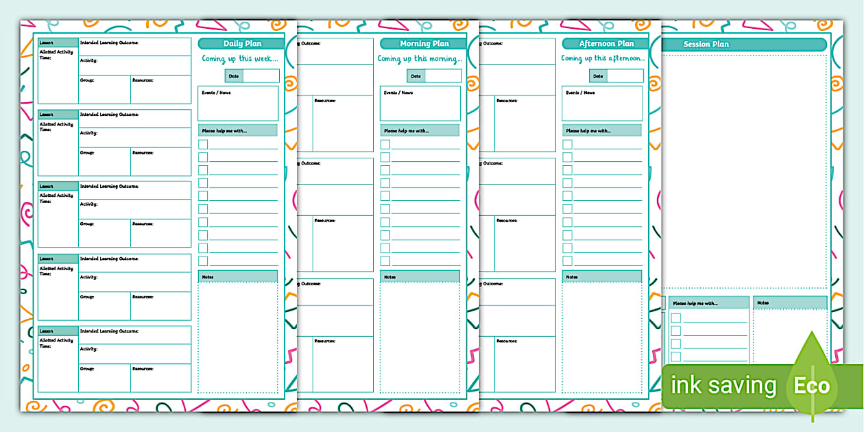 Daily/Session Instructions for a TA from a HLTA - Twinkl