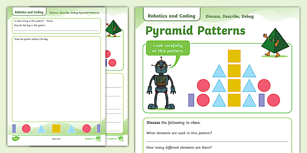 Grade 3 - Pattern Recognition- Debugging - Pyramid Pattern