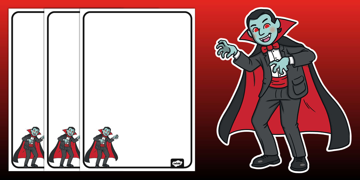 Simple Blank Dracula Page Border | Page Borders | Twinkl