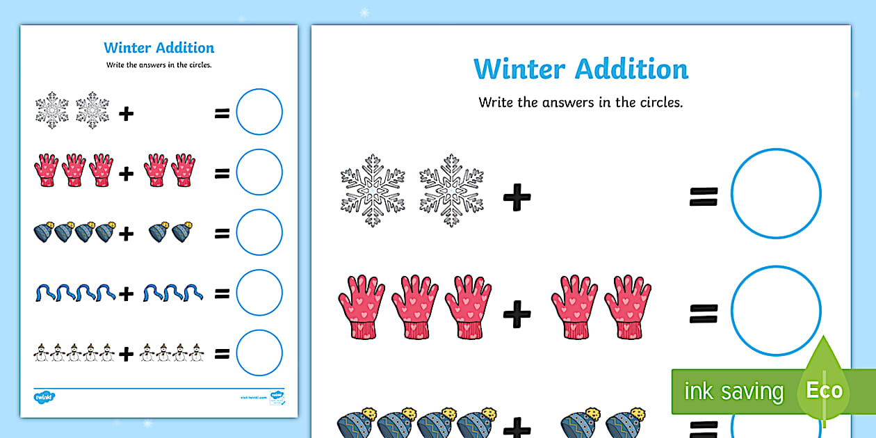 Winter Counting Worksheet