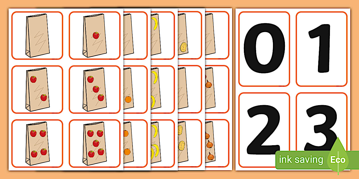 👉 Matching Numeral and Quantity Shopping Cards | Twinkl