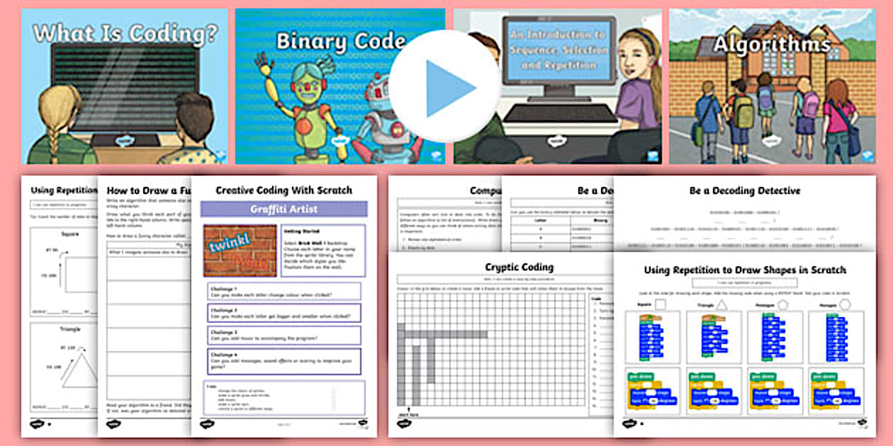 Second Level Coding Week Resource Pack (teacher made)