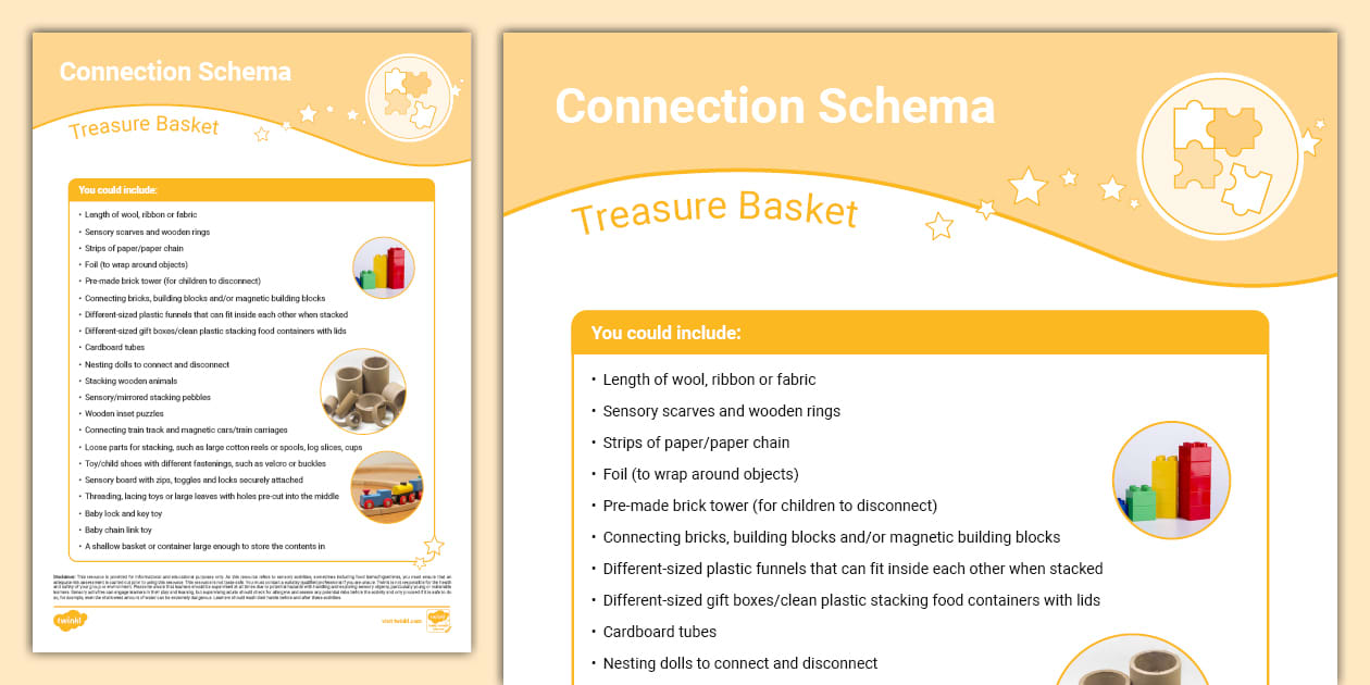 Connecting Schema Treasure Basket Ideas -Babies and Toddlers