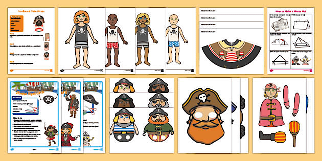 Talk Like a Pirate Day Craft Pack (teacher made) - Twinkl