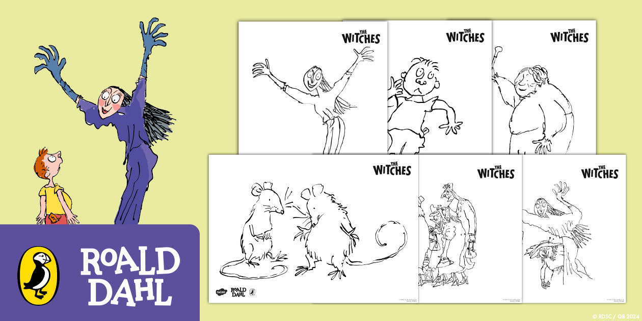 FREE! - The Witches: Colouring Sheets (teacher made)