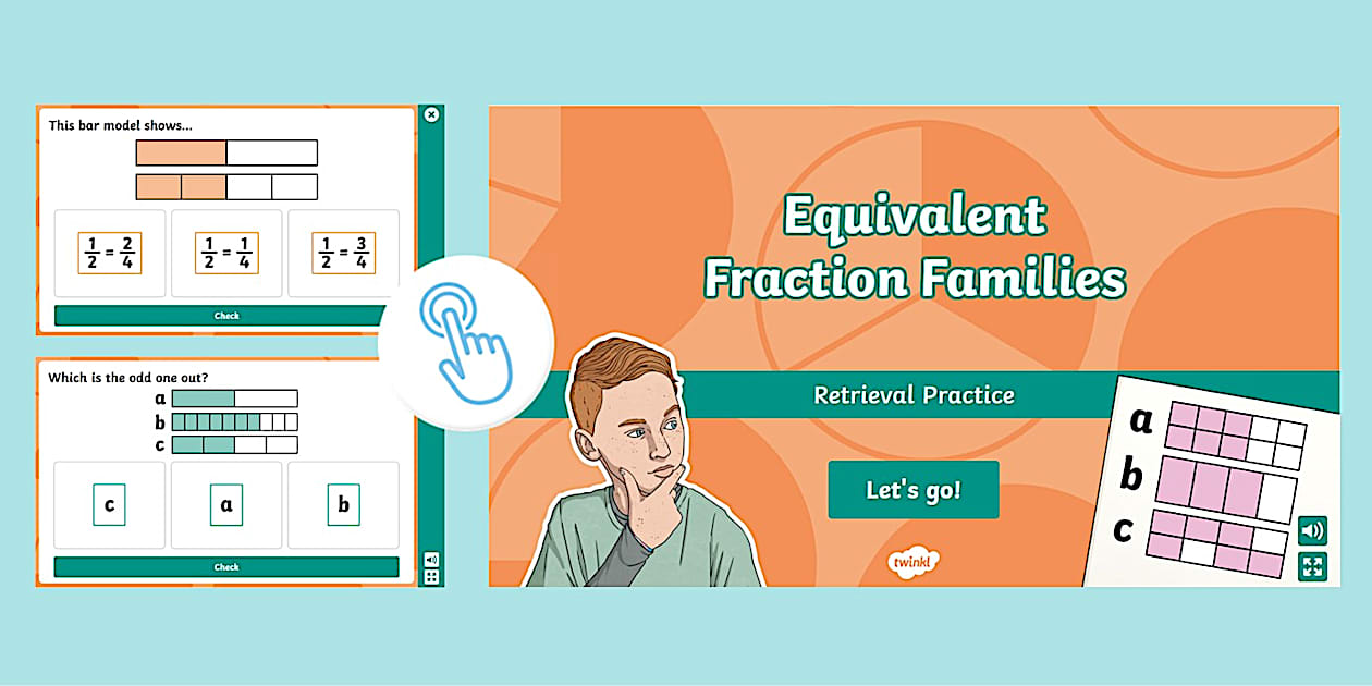 👉 Retrieval Practice: Equivalent Fraction Families Go! Quiz