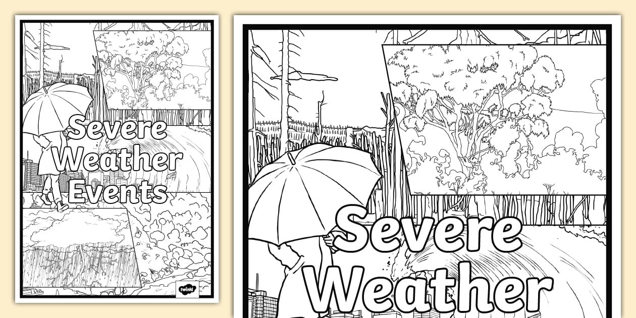 Severe Weather Events Title Page (teacher made) - Twinkl