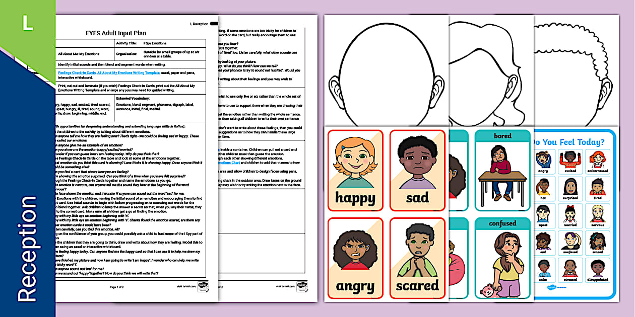 EYFS I Spy Emotions Literacy Input Plan and Resource Pack
