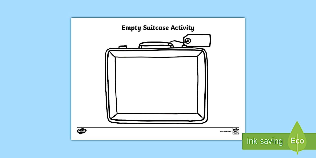 Empty Suitcase Worksheet - Teaching Resources (teacher made)