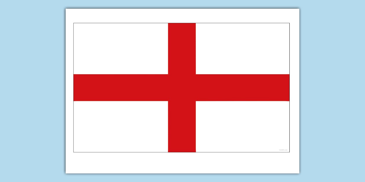 England Flag Display Poster (teacher made) - Twinkl