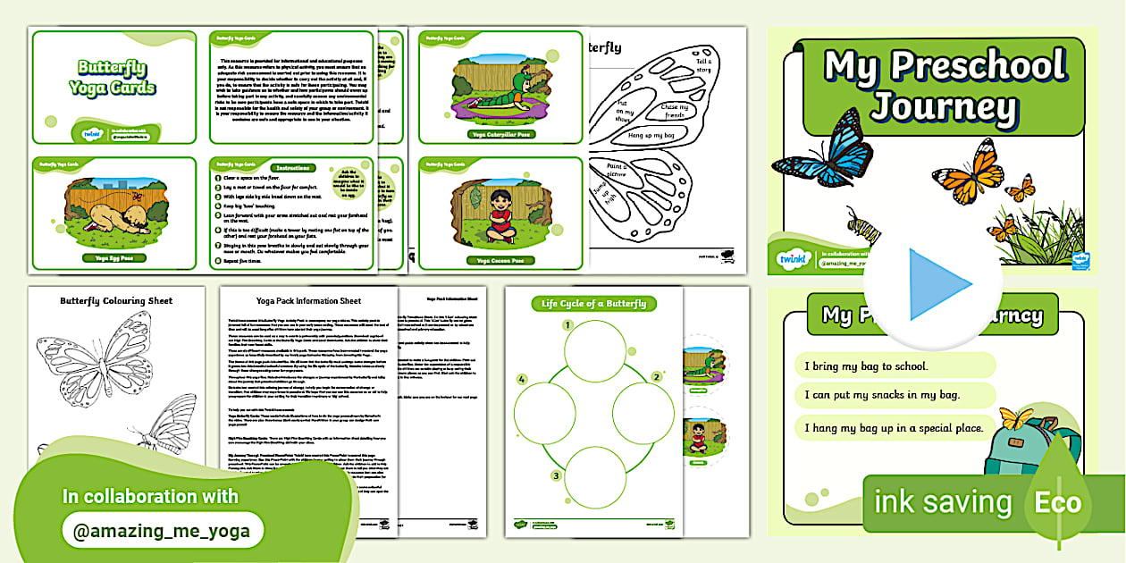 Yoga Butterfly Pack | Early Years | Twinkl